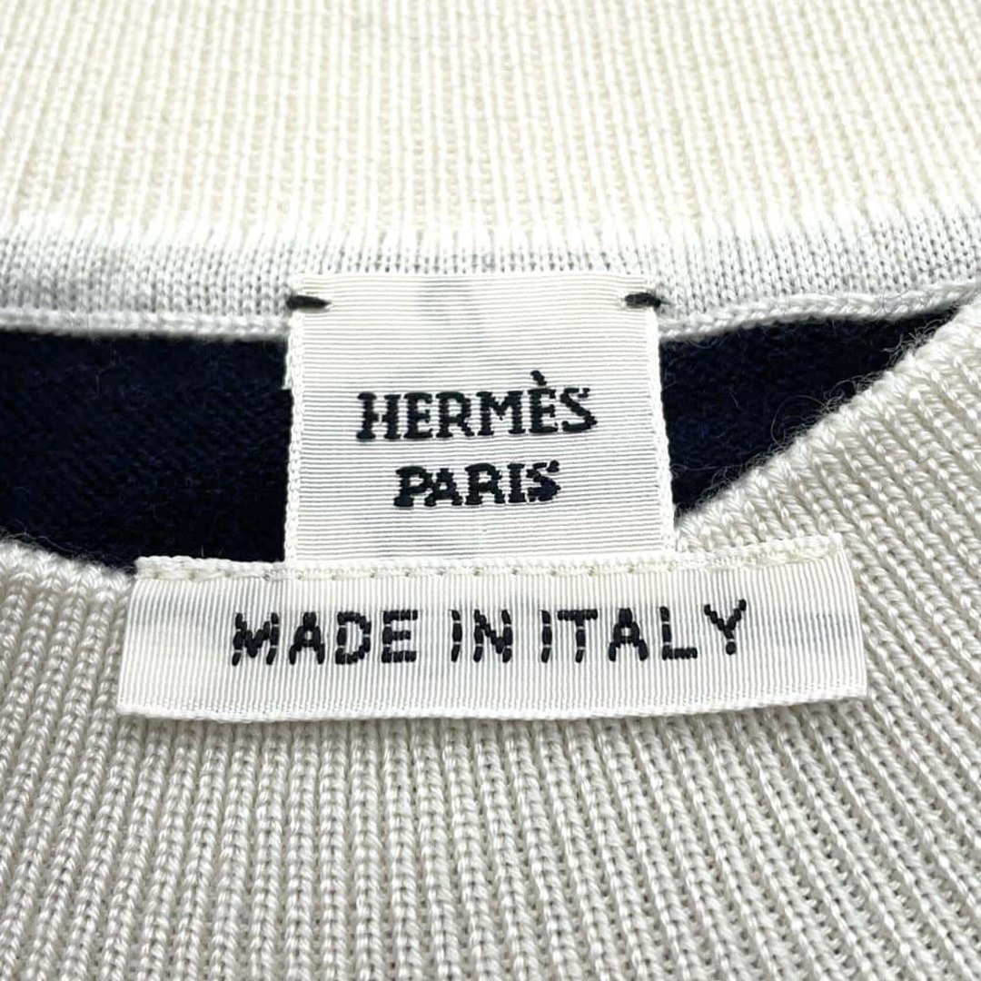 HERMES - エルメス ニット ロングスリーブ シェーヌ・ダンクル HERMES - エルメス ニット ロングスリーブ シェーヌ・ダンクル