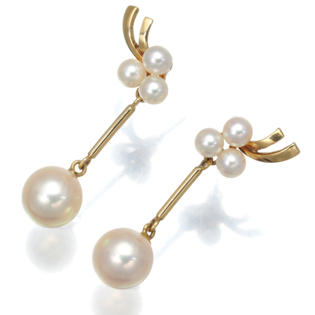 MIKIMOTO - ミキモト ピアス パール 真珠 3.7-7.5mm K18YG の MIKIMOTO - ミキモト ピアス パール 真珠 3.7-7.5mm K18YG の