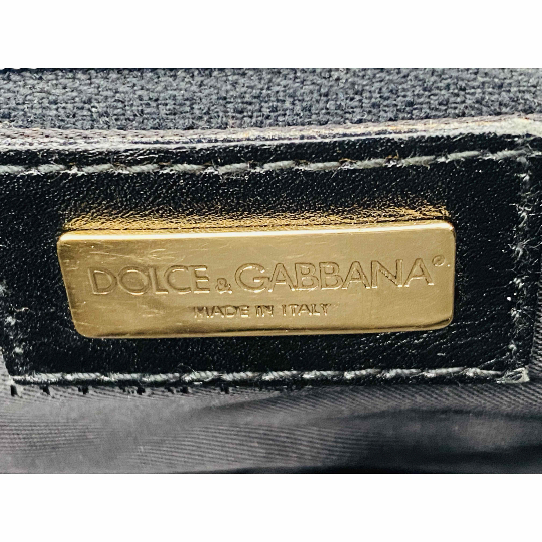 DOLCE&GABBANA - DOLCE&GABBANAブラックバイソンレザー DOLCE&GABBANA - DOLCE&GABBANAブラックバイソンレザー
