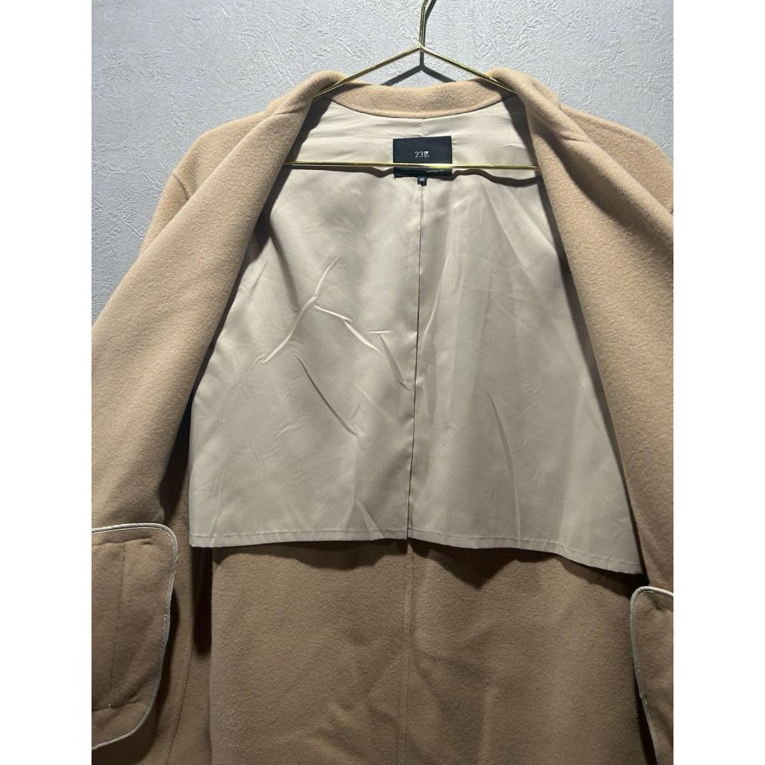 23区 - 美品☆23区☆ウールリバー40サイズ 定価7万円ロング 23区 - 美品☆23区☆ウールリバー40サイズ 定価7万円ロング