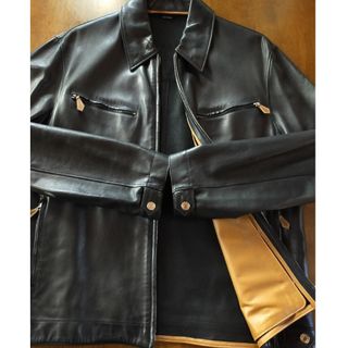 HERMES - エルメス 4ジップポケットフーデッドレザージャケット HERMES - エルメス 4ジップポケットフーデッドレザージャケット