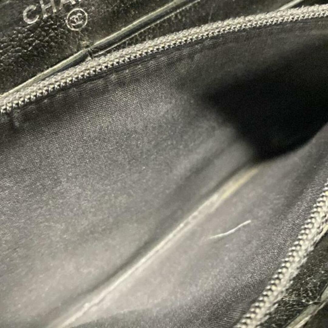 CHANEL - CHANEL(シャネル) 長財布 - 黒 ラウンドファスナー CHANEL - CHANEL(シャネル) 長財布 - 黒 ラウンドファスナー