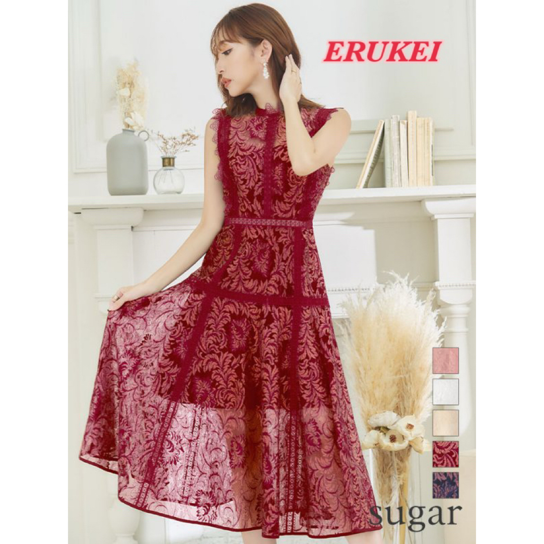AngelR - エルケイ フラワーレース ドレス ワンピースの通販 by AngelR - エルケイ フラワーレース ドレス ワンピースの通販 by