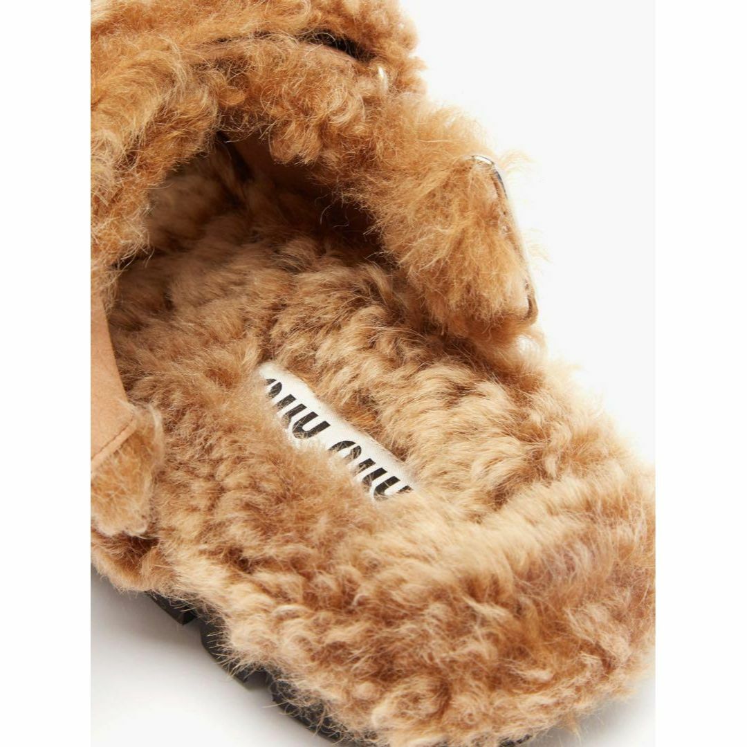 MIU MIU - 【定価15万】MIUMIU MONTONEBRISE ボア サンダル 23cm MIU MIU - 【定価15万】MIUMIU MONTONEBRISE ボア サンダル 23cm