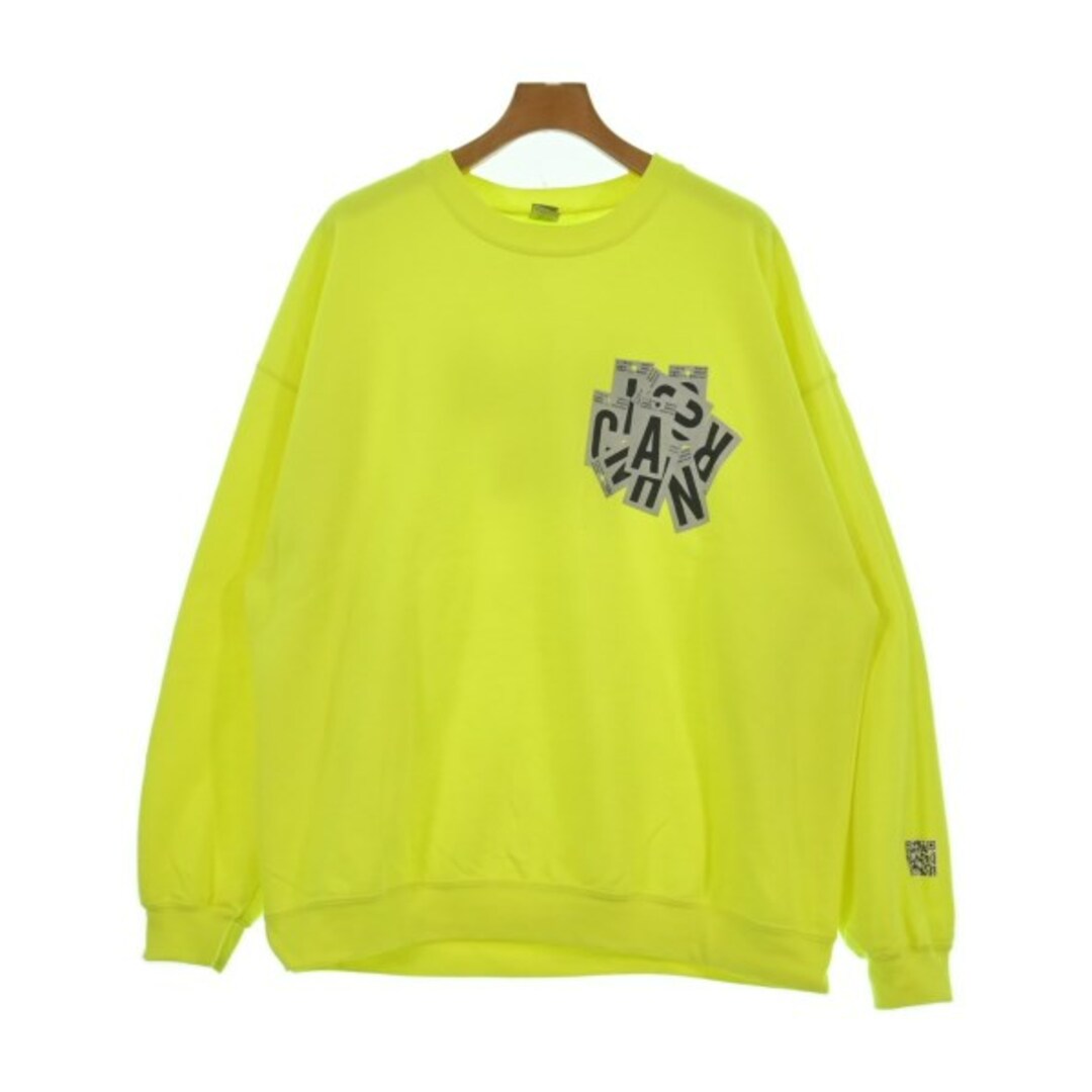 MERCEDES ANCHOR INC. スウェット 2XL 蛍光イエロー 【古着 MERCEDES ANCHOR INC. スウェット 2XL 蛍光イエロー 【古着