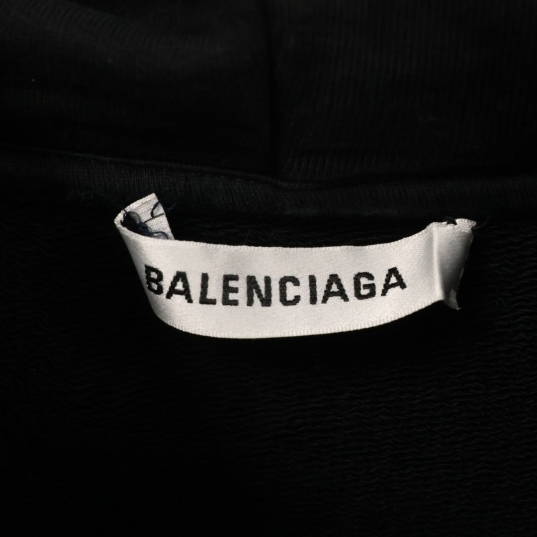 BALENCIAGA - BALENCIAGA バレンシアガ 17AW Hoodie フードロゴ BALENCIAGA - BALENCIAGA バレンシアガ 17AW Hoodie フードロゴ