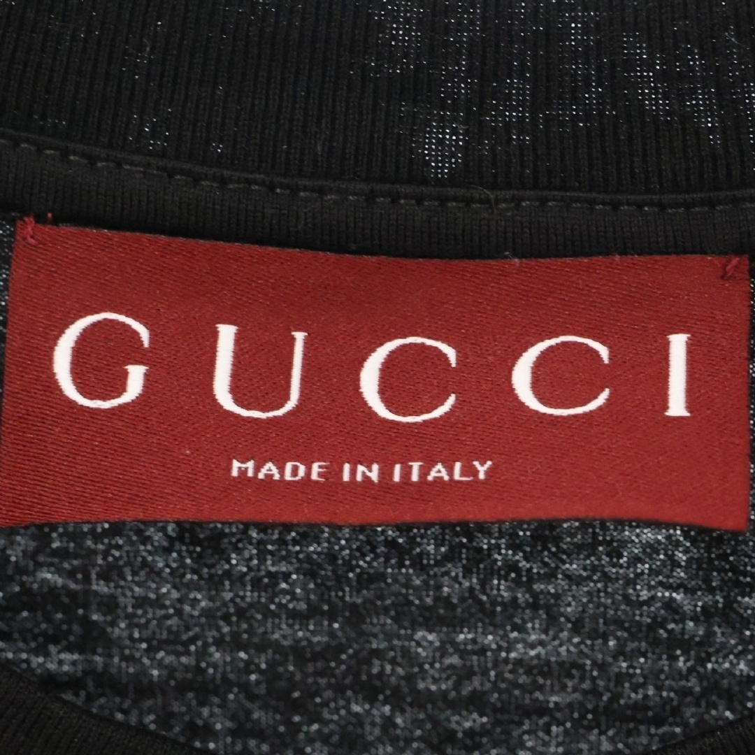 GUCCI - GUCCI グッチ 24AW クリスタル付き ロゴ コットン GUCCI - GUCCI グッチ 24AW クリスタル付き ロゴ コットン
