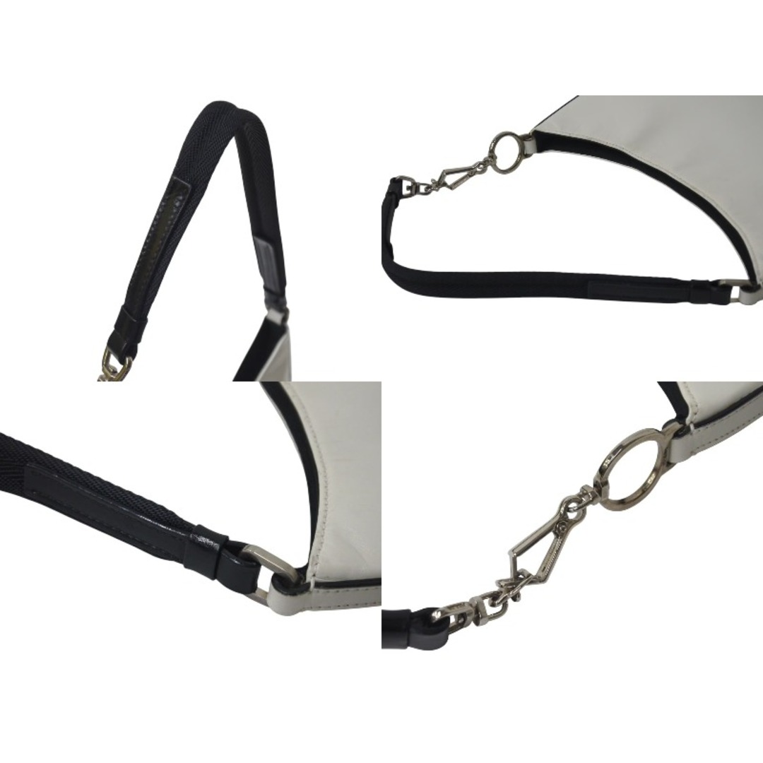 PRADA - PRADA プラダ レザー ホーボー ワンショルダーバッグ PRADA - PRADA プラダ レザー ホーボー ワンショルダーバッグ