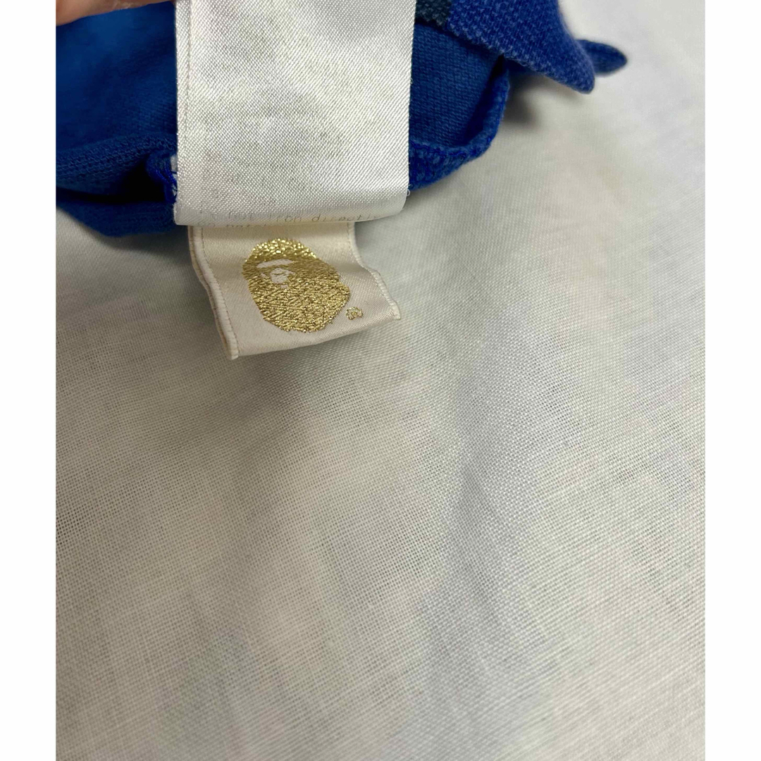 A BATHING APE - BAPE KIDS 半袖ポロシャツ 130 ブルー カモ柄 A BATHING APE - BAPE KIDS 半袖ポロシャツ 130 ブルー カモ柄