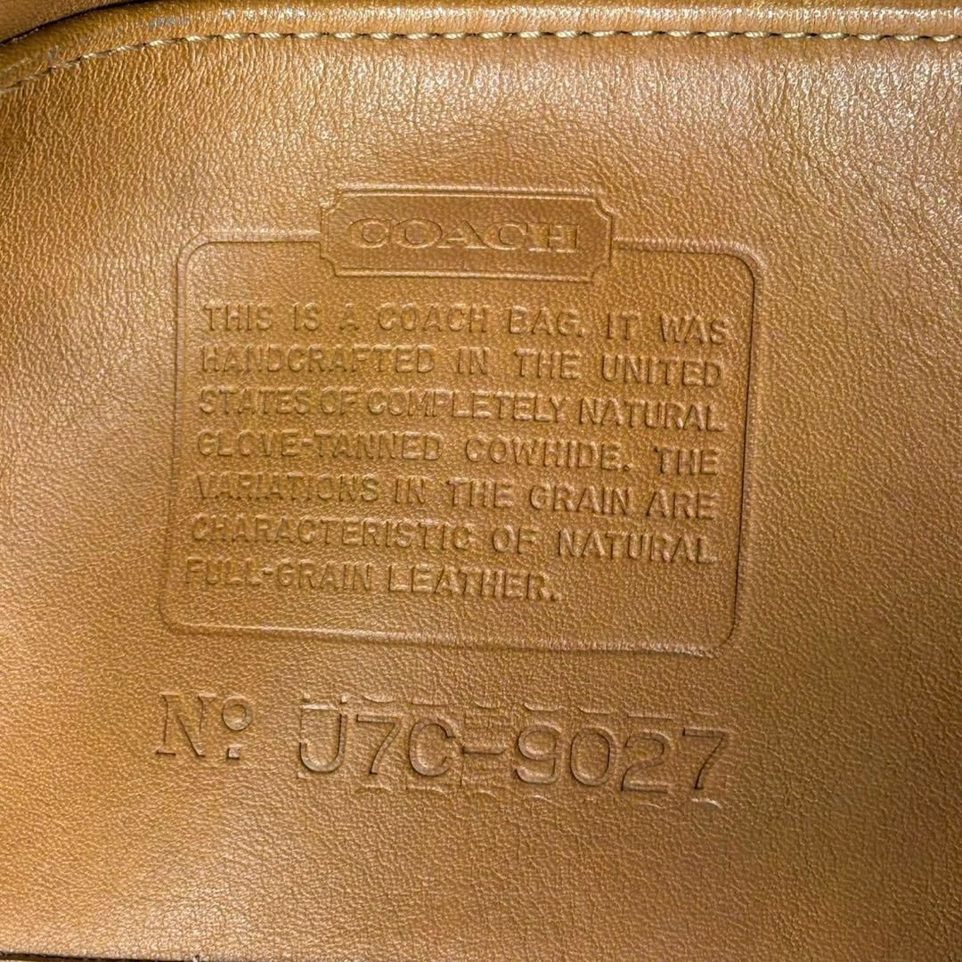 COACH - オールドコーチ エルゴ キャメル 9027 ハンドバッグ COACH - オールドコーチ エルゴ キャメル 9027 ハンドバッグ