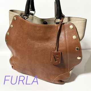FURLA - 【超美品】フルラ アテナ バケット ハンドバッグ 巾着 FURLA - 【超美品】フルラ アテナ バケット ハンドバッグ 巾着
