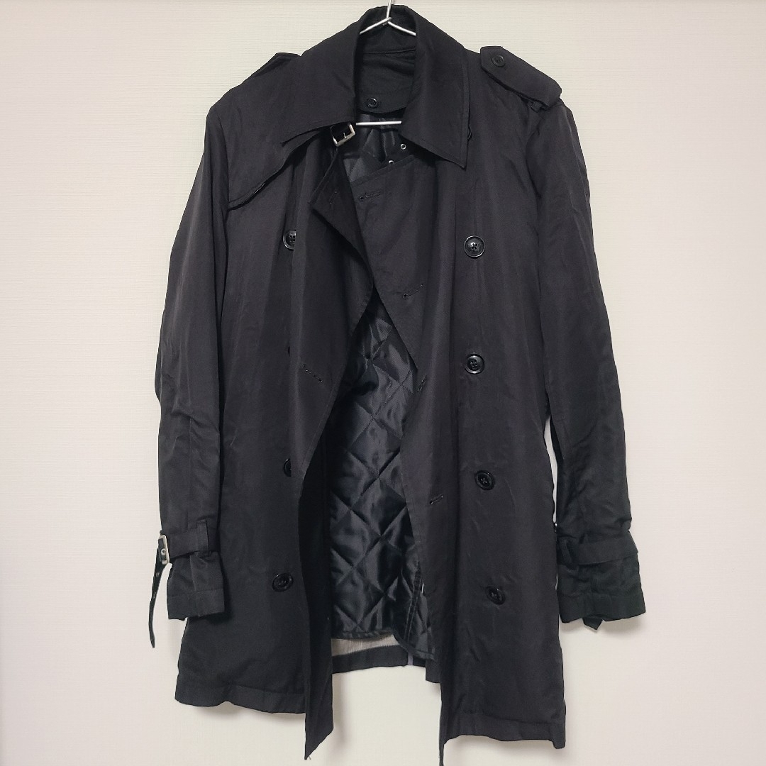 TAKEO KIKUCHI - 【美品】タケオキクチ ステンカラーコート 黒 M TAKEO KIKUCHI - 【美品】タケオキクチ ステンカラーコート 黒 M