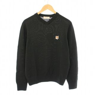 MAISON KITSUNE' - メゾンキツネ Vネックフォックスヘッドパッチ MAISON KITSUNE' - メゾンキツネ Vネックフォックスヘッドパッチ