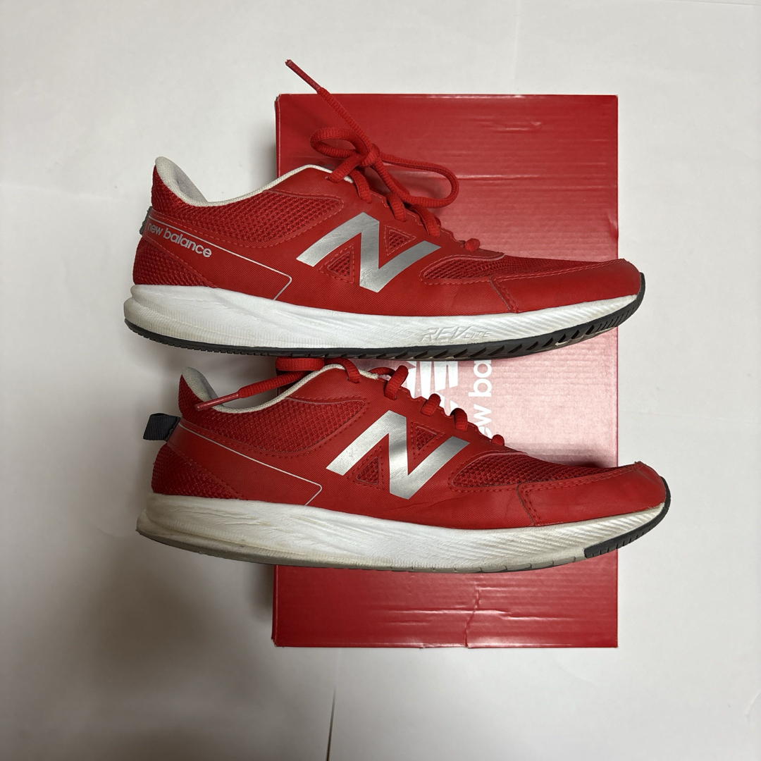 New Balance - New Balance レッド スニーカー 24.5cmの通販 by New Balance - New Balance レッド スニーカー 24.5cmの通販 by