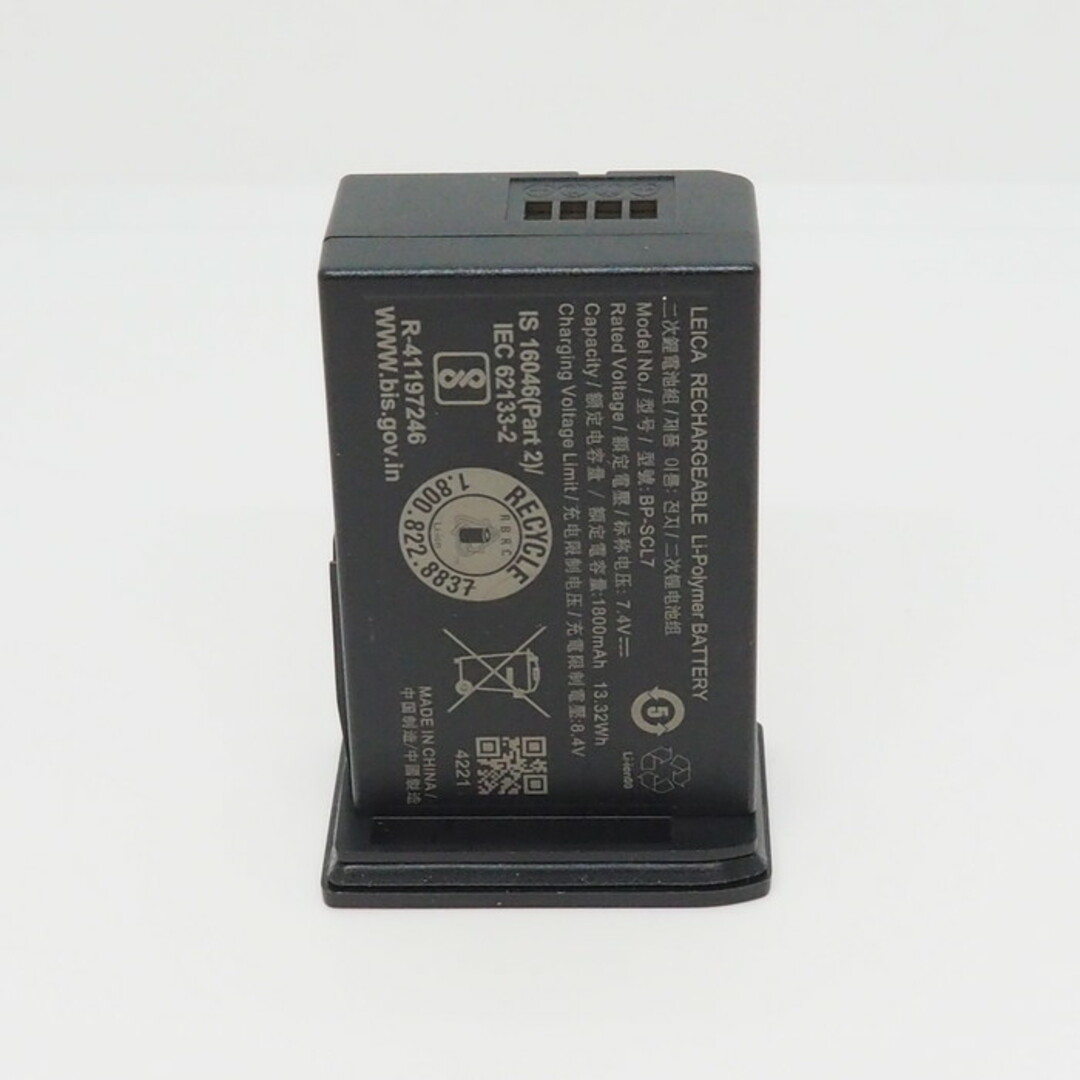 LEICA - 【中古】(ライカ) Leica BP-SCL7 バッテリーの通販 by LEICA - 【中古】(ライカ) Leica BP-SCL7 バッテリーの通販 by