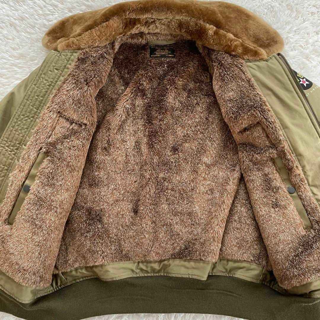 HOUSTON - 美品 ヒューストン フライトジャケット B-15A リアル HOUSTON - 美品 ヒューストン フライトジャケット B-15A リアル