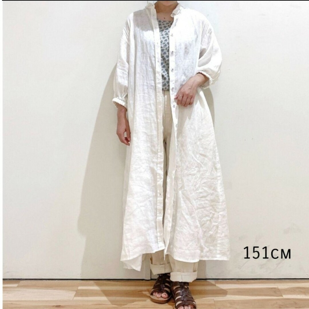SM2 - サマンサモスモス パフスリーブワンピース リネン100 オフ SM2 - サマンサモスモス パフスリーブワンピース リネン100 オフ