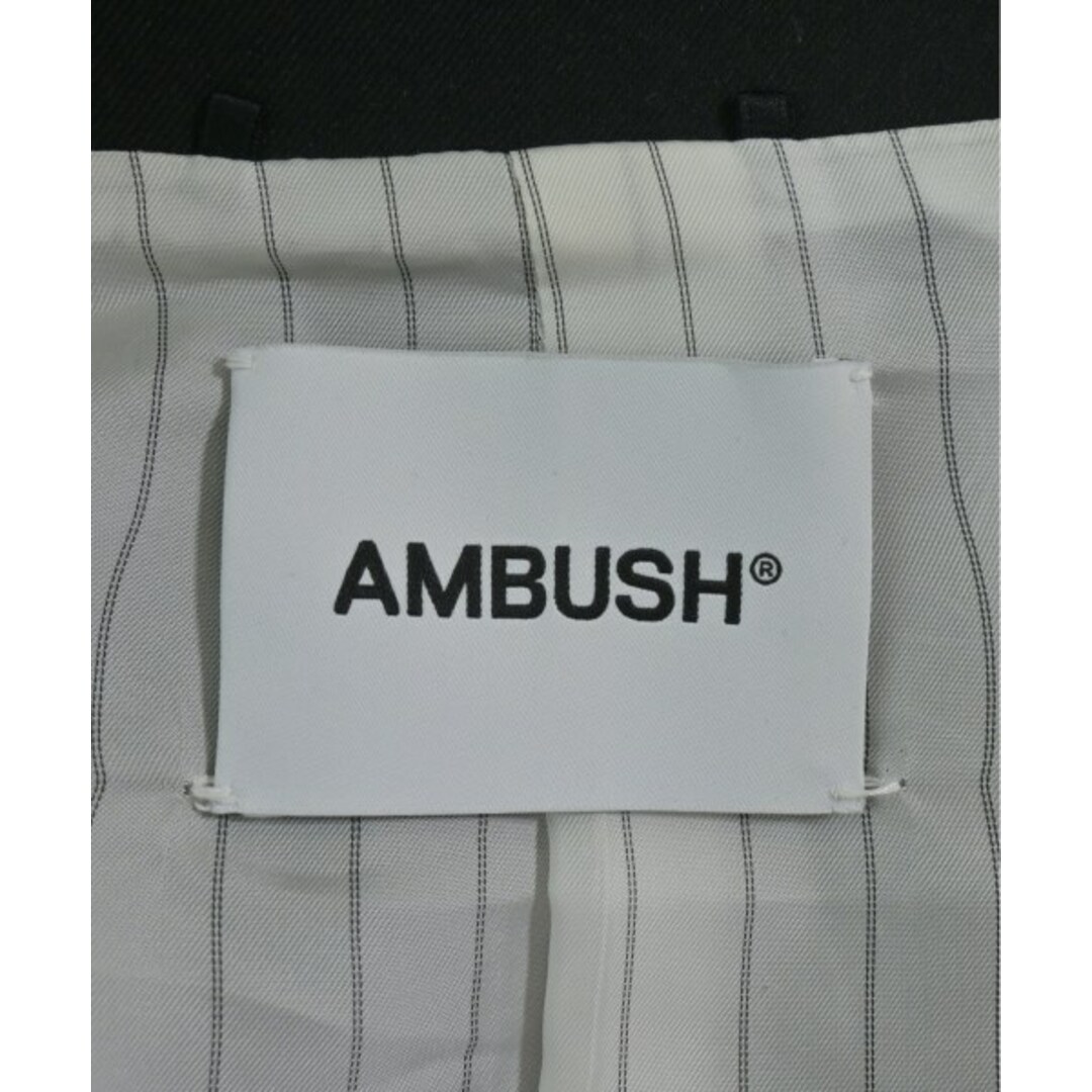 AMBUSH - AMBUSH アンブッシュ テーラードジャケット -(XL位) 黒 AMBUSH - AMBUSH アンブッシュ テーラードジャケット -(XL位) 黒