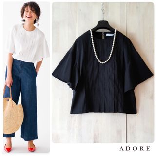 ADORE - ADORE(アドーア) 半袖シャツブラウス サイズ38 M ADORE - ADORE(アドーア) 半袖シャツブラウス サイズ38 M