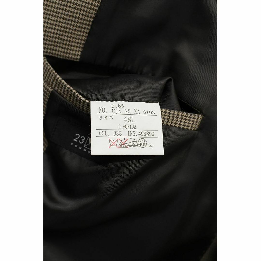 23区 - C489/美品 23区 HOMME ジャケット 千鳥格子 ストレッチ 23区 - C489/美品 23区 HOMME ジャケット 千鳥格子 ストレッチ