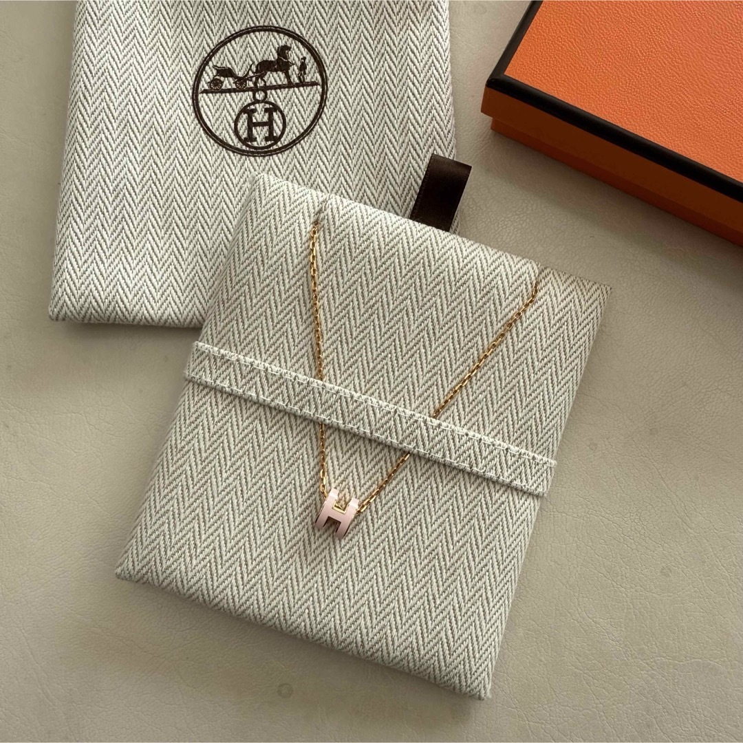 HERMES - エルメス*ポップH*ネックレス*ピンク*ローズ HERMES - エルメス*ポップH*ネックレス*ピンク*ローズ