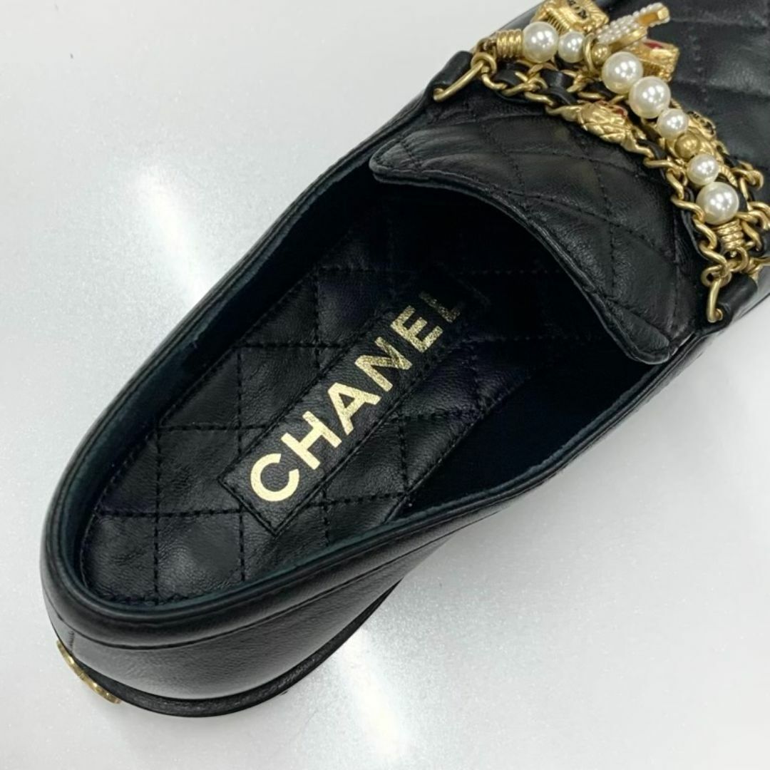 CHANEL - M10045 シャネル レザー ココマーク チェーン CHANEL - M10045 シャネル レザー ココマーク チェーン