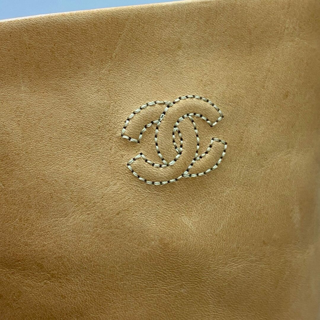 CHANEL - 2d14 CHANEL シャネル ヌメ革 ココマーク ミドルブーツ CHANEL - 2d14 CHANEL シャネル ヌメ革 ココマーク ミドルブーツ