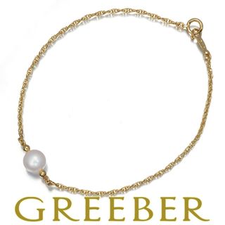 MIKIMOTO - ミキモト ブレスレット パール 真珠 6.6mm K18YG の MIKIMOTO - ミキモト ブレスレット パール 真珠 6.6mm K18YG の
