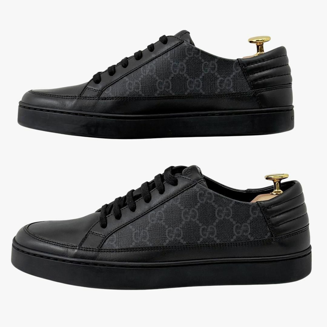 GUCCI - 【新品未使用】 グッチ スニーカー GG柄 PVC 黒 GUCCI - 【新品未使用】 グッチ スニーカー GG柄 PVC 黒