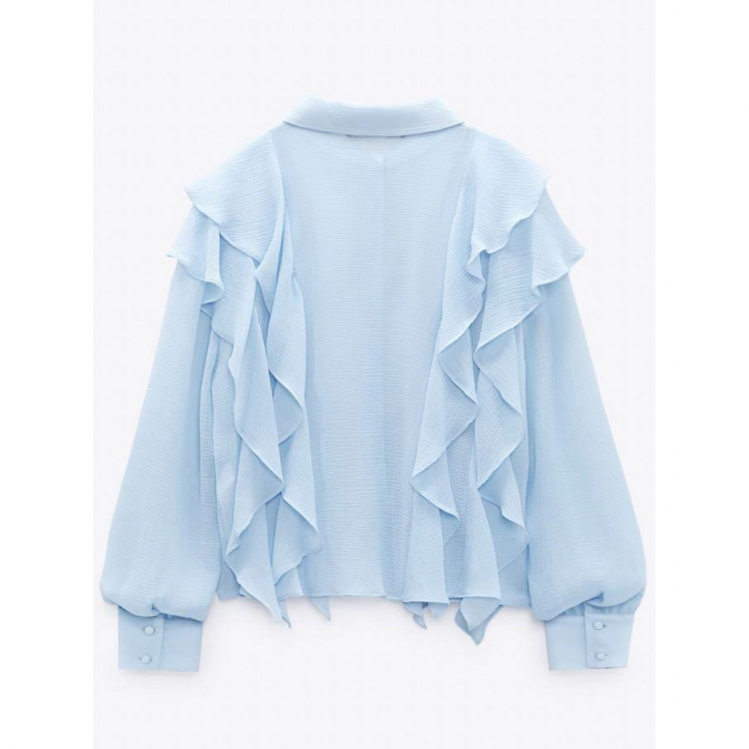 ZARA - 【美品】ザラ ZARA フリルシャツ レディース Sの通販 by ZARA - 【美品】ザラ ZARA フリルシャツ レディース Sの通販 by