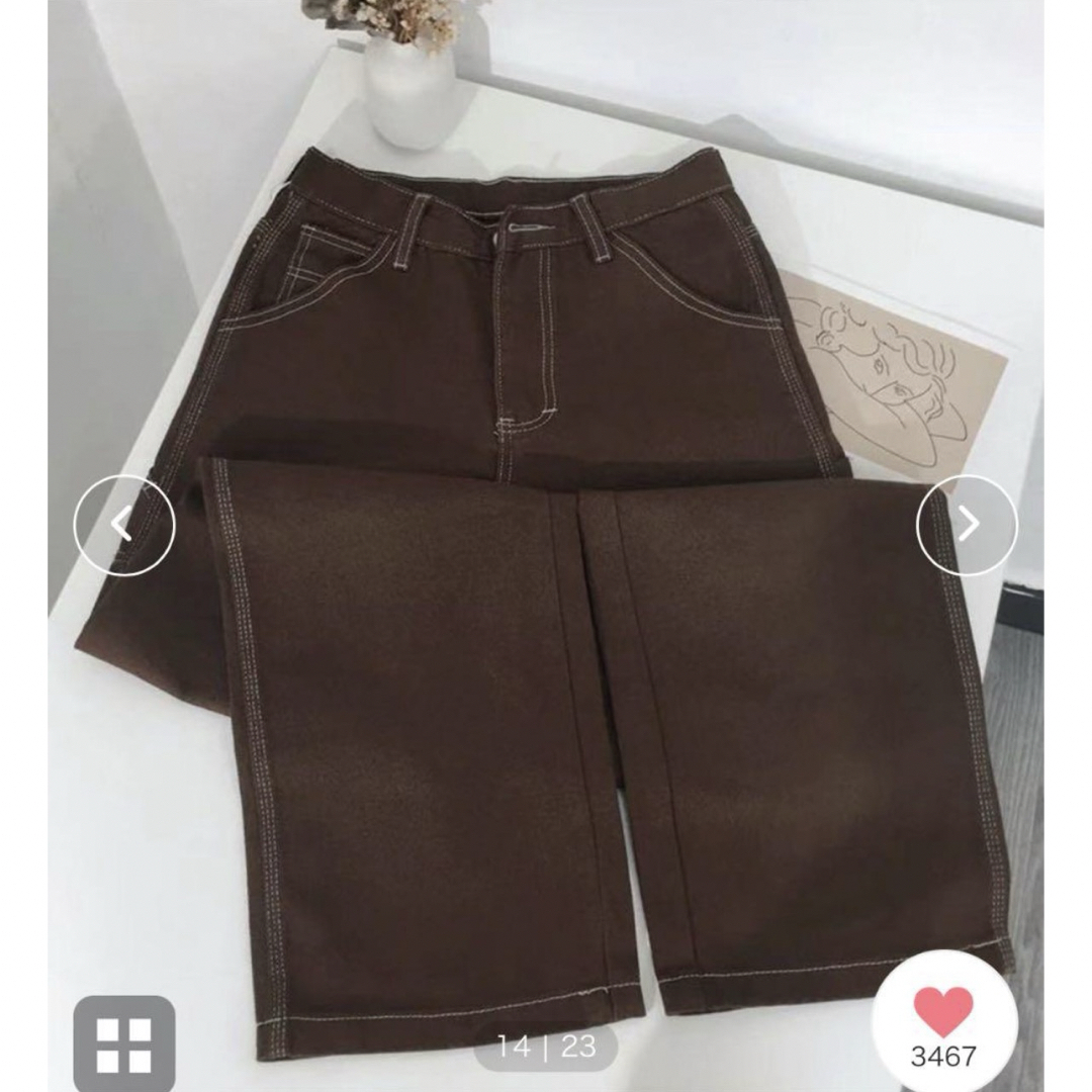 y2k カジュアルデニムパンツ カーゴパンツ ブラウン 茶色 ギャル y2k カジュアルデニムパンツ カーゴパンツ ブラウン 茶色 ギャル