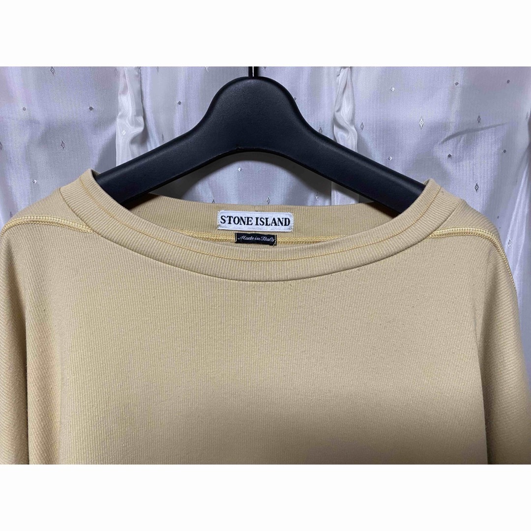 STONE ISLAND - STONE ISLAND 98ss COMPASS LOGO SWEAT YELの STONE ISLAND - STONE ISLAND 98ss COMPASS LOGO SWEAT YELの