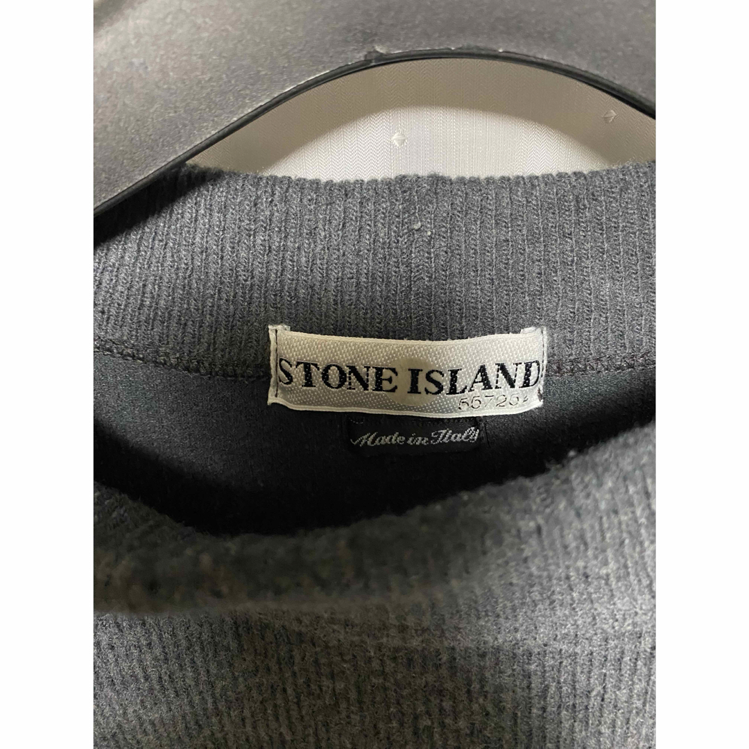 STONE ISLAND - STONE ISLAND 01aw モックネックニット グレーの STONE ISLAND - STONE ISLAND 01aw モックネックニット グレーの