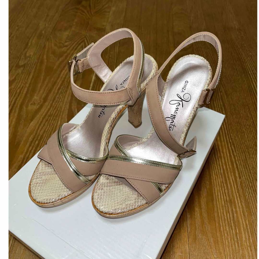 GINZA Kanematsu - 【美品】銀座かねまつ ヒール サンダル 22 GINZA Kanematsu - 【美品】銀座かねまつ ヒール サンダル 22