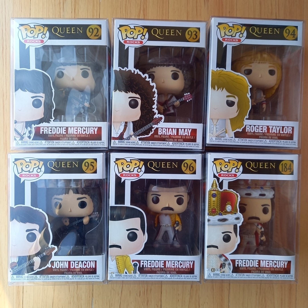 FUNKO POP QUEEN クイーン ファンコポップ 6個セットファンコの FUNKO POP QUEEN クイーン ファンコポップ 6個セットファンコの