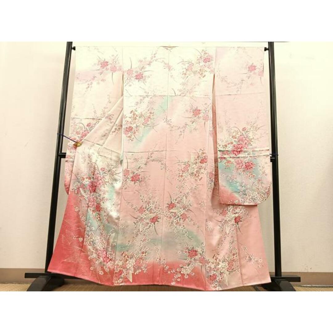 平和屋着物□豪華振袖 花蝶文 暈し染め 金銀彩 正絹 逸品 平和屋着物□豪華振袖 花蝶文 暈し染め 金銀彩 正絹 逸品