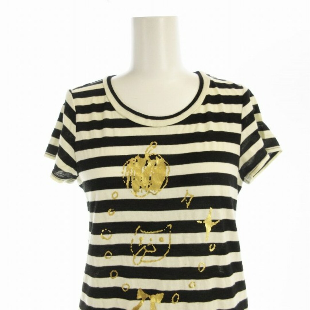 franche lippee - フランシュリッペ ワンピース ひざ丈 ボーダー franche lippee - フランシュリッペ ワンピース ひざ丈 ボーダー