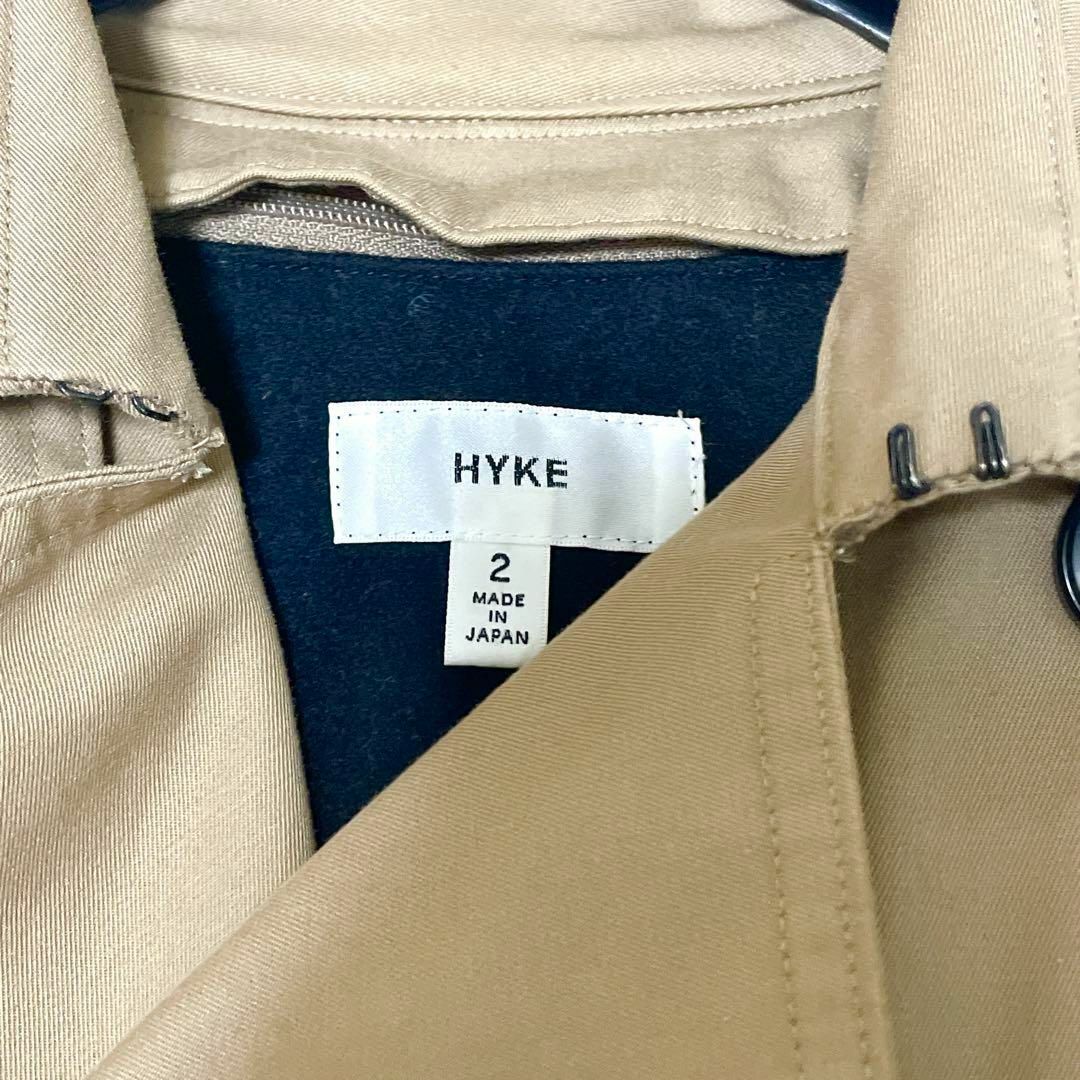HYKE - HYKE ハイク トレンチコート 2022 ベージュ 2 ロングの HYKE - HYKE ハイク トレンチコート 2022 ベージュ 2 ロングの