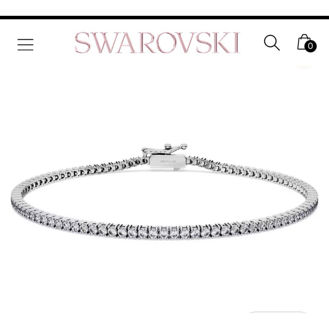 SWAROVSKI - 【ほぼ未使用】EternityTennis ブレスレットダイア SWAROVSKI - 【ほぼ未使用】EternityTennis ブレスレットダイア