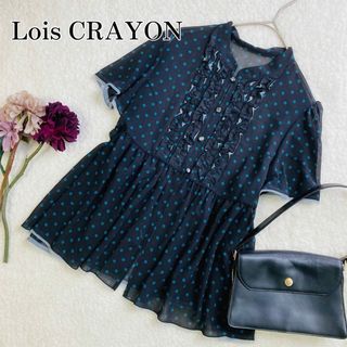 Lois CRAYON - アクリルフラワープリントブラウスの通販 by Lois CRAYON - アクリルフラワープリントブラウスの通販 by