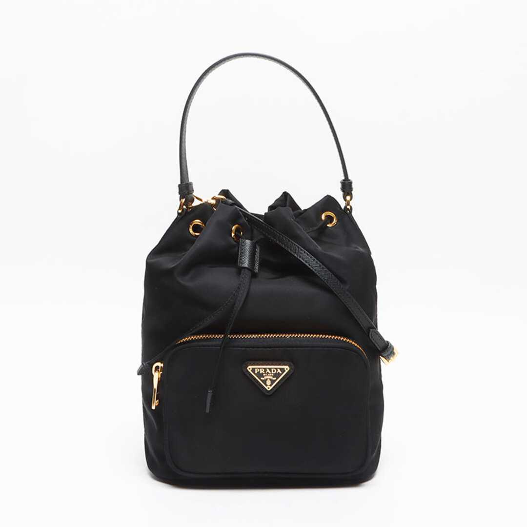PRADA - プラダ PRADA ナイロン 巾着 トライアングルロゴ ベラ PRADA - プラダ PRADA ナイロン 巾着 トライアングルロゴ ベラ