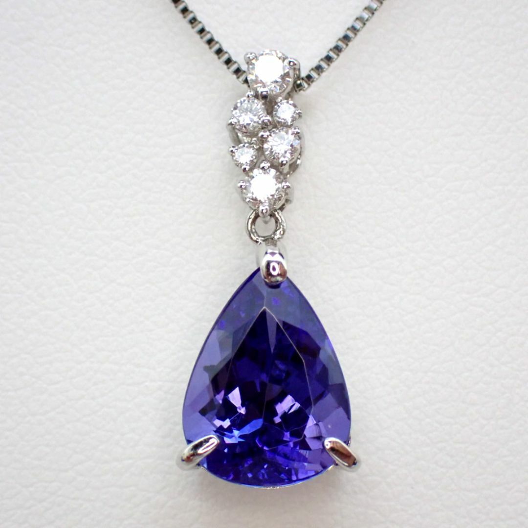 大粒超高品質タンザナイトネックレス3.60ct PT900/850の通販 by 大粒超高品質タンザナイトネックレス3.60ct PT900/850の通販 by