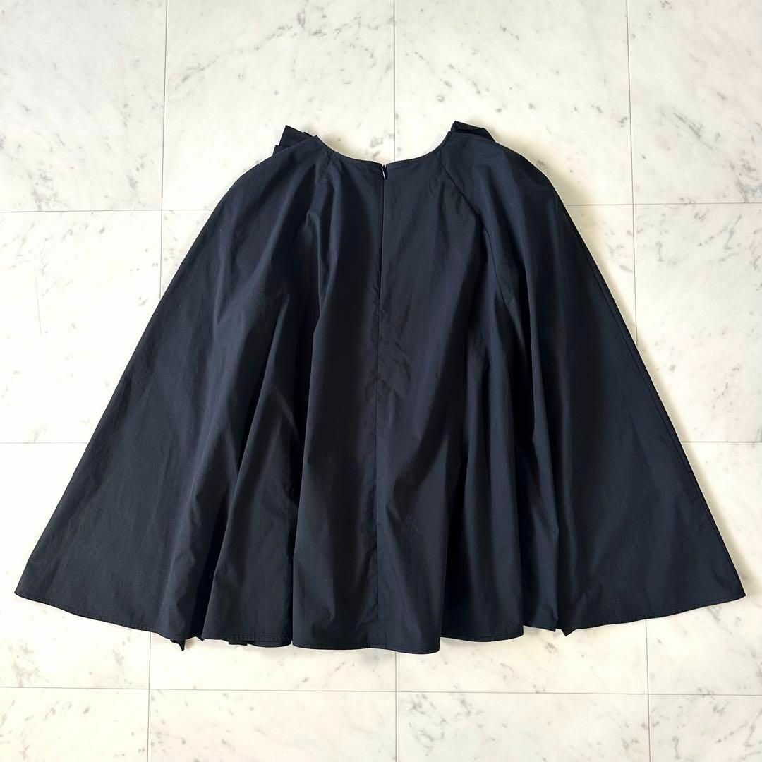 Drawer - 極美品♪ヨリ ケープフリルブラウス プルオーバー 黒 Drawer - 極美品♪ヨリ ケープフリルブラウス プルオーバー 黒