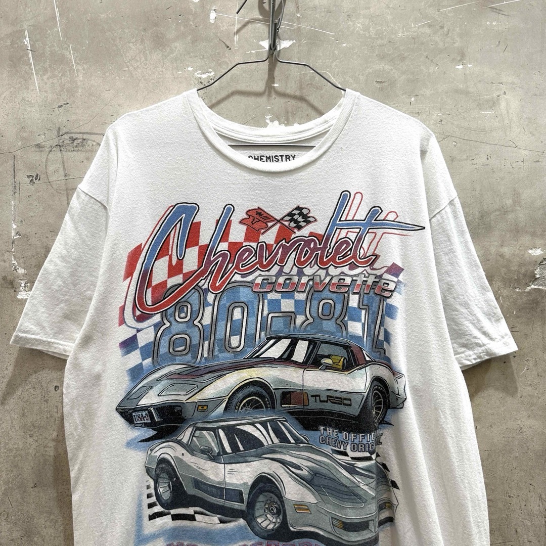 Chevrolet - US古着 シボレー コルベット tシャツ モーター Chevrolet - US古着 シボレー コルベット tシャツ モーター