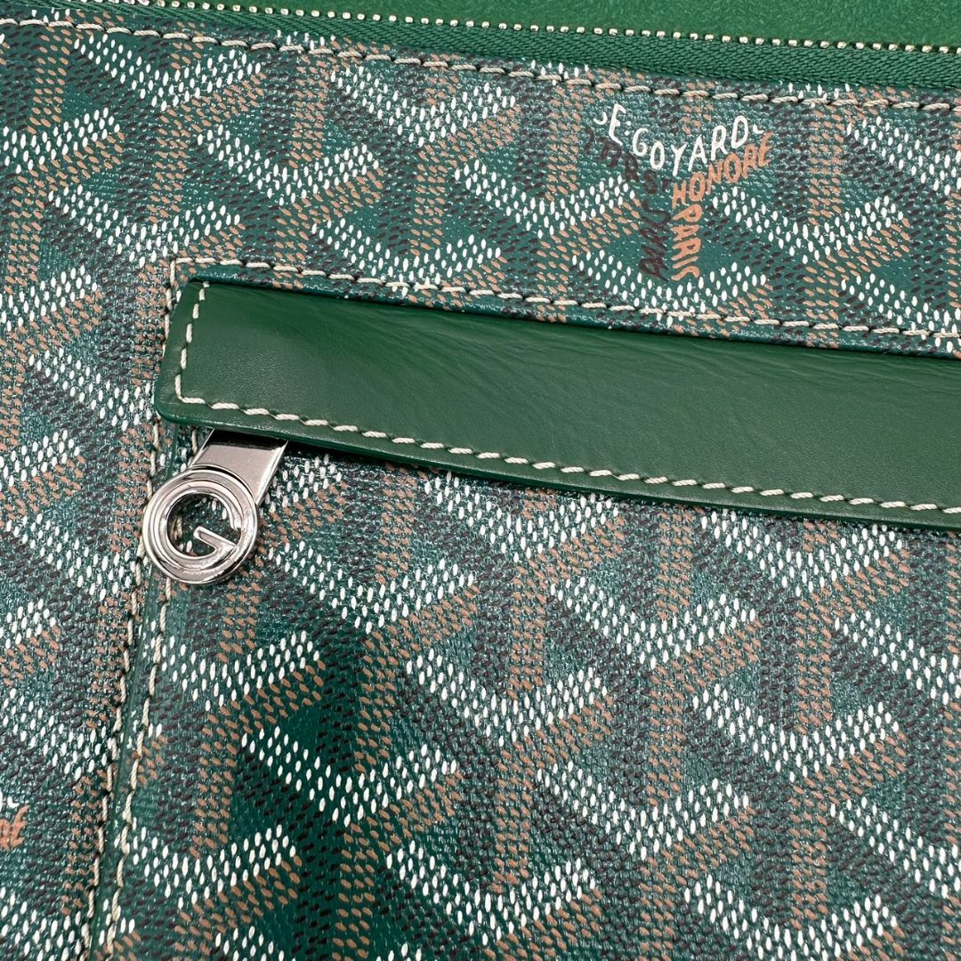 GOYARD - GOYARD ゴヤール ソルボンヌ グリーン クラッチバッグ GOYARD - GOYARD ゴヤール ソルボンヌ グリーン クラッチバッグ