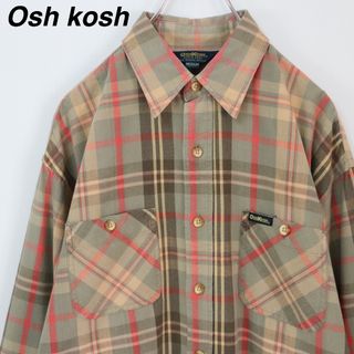 OshKosh - 90年代 OSHKOSH オシュコシュ 長袖シャツ チェック柄 OshKosh - 90年代 OSHKOSH オシュコシュ 長袖シャツ チェック柄