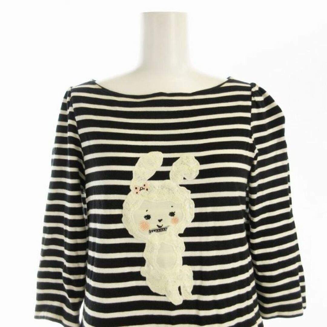 franche lippee - フランシュリッペ ワンピース ひざ丈 ボーダー franche lippee - フランシュリッペ ワンピース ひざ丈 ボーダー