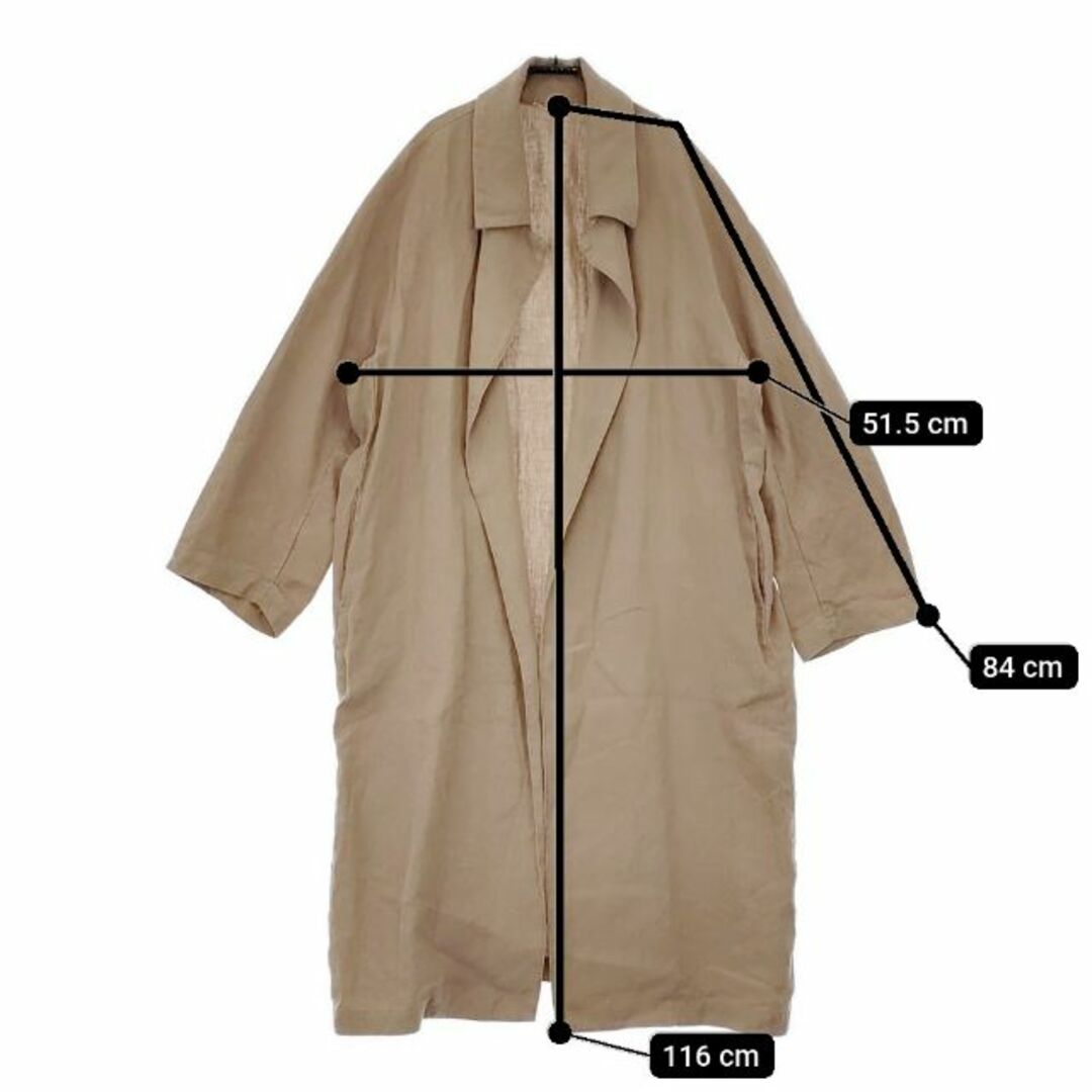 DEUXIEME CLASSE - Deuxieme Classe LINENコート ボタンレス DEUXIEME CLASSE - Deuxieme Classe LINENコート ボタンレス