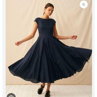 MARIHA - MARIHA マリハ 月の夢のドレス ワンピース ネイビーの MARIHA - MARIHA マリハ 月の夢のドレス ワンピース ネイビーの