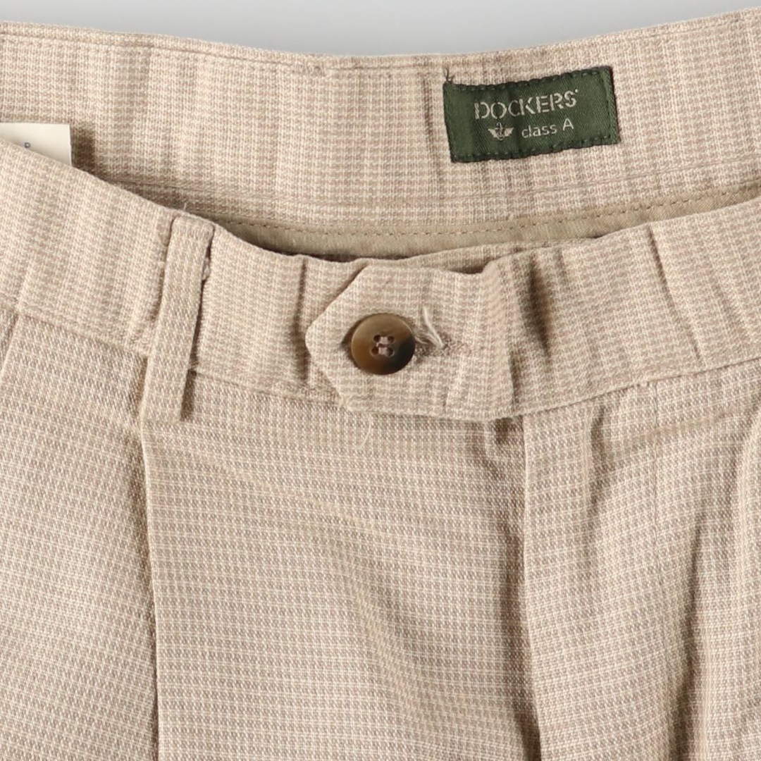 古着 90年代 ドッカーズ DOCKERS class A 千鳥格子柄 ツータック 古着 90年代 ドッカーズ DOCKERS class A 千鳥格子柄 ツータック